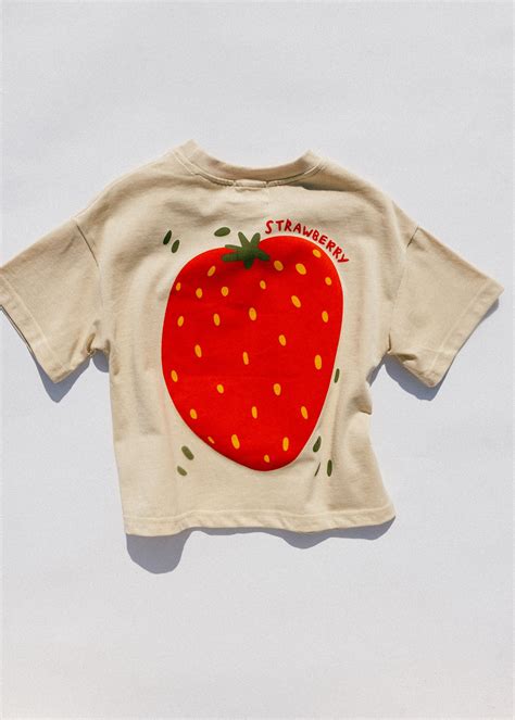 Oversized Graphic Tee Strawberry Fostered Collection