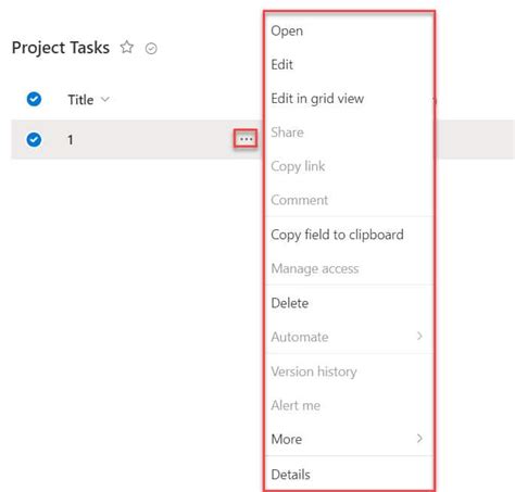 sharepoint list title column