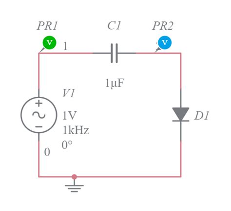 Negative Clamper Circuit Multisim Live
