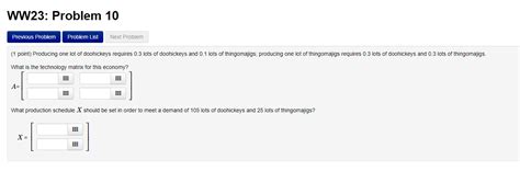 Solved Ww23 Problem 10 Previous Problem Problem List Next