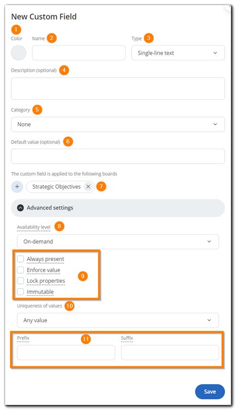 How To Create And Manage Custom Fields Businessmap Knowledge Base