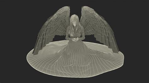 Modelo 3d Chica Rubia Ángel Orando Turbosquid 2223946