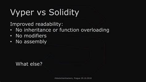 static analysis for vyper by evgeny marchenko lead developer at smartdec ppt