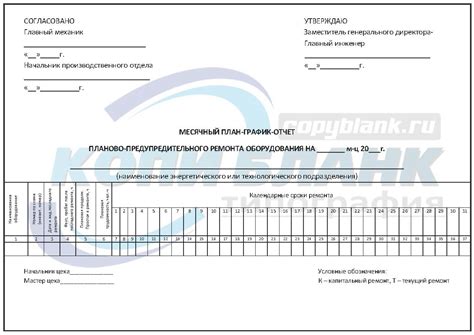 Кто в организации утверждает график планово предупредительного ремонта зданий и сооружений