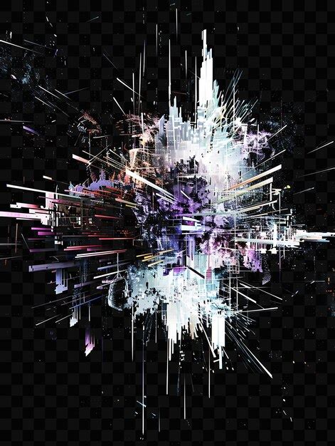 Premium Psd Gothic Glitch With Dark Shapes Intricate Patterns And