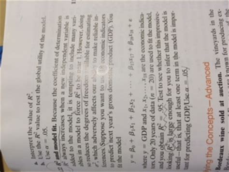 Solved Interpret The Value Of R Use The R Value To Test Chegg Com