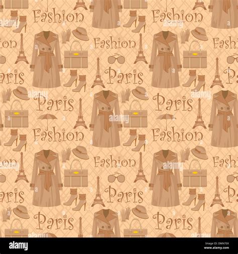 Seamless Fashion Pattern Stock Vector Image And Art Alamy