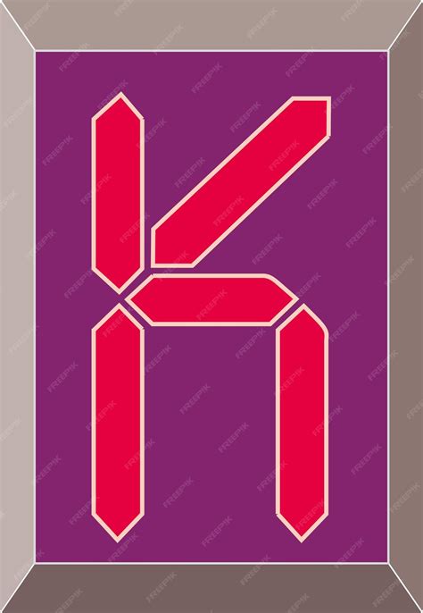 Premium Vector Digital Letter K Monogram Alphabet Capital Electronic Numeric And Electric