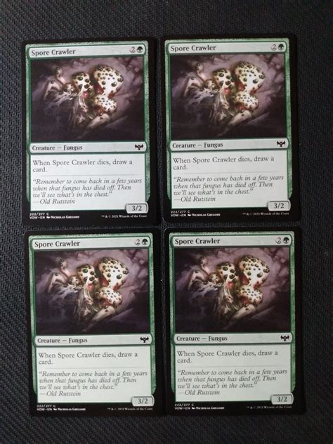 Mtg Spore Crawler X4 Innistrad Crimson Vow Nmm Ebay