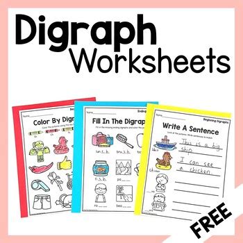 Free Digraphs Worksheets Sh Ch Th Wh Consonant Digraphs Worksheets