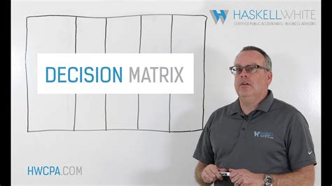 Decision Matrix Haskell White