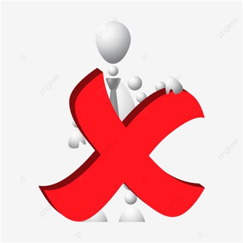 Negative Clipart Hd Png Man With Red Negative Symbol People Human Android Png Image For Free