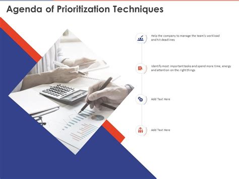 Key Prioritization Techniques For Project Team Management Agenda Of Prioritization Techniques