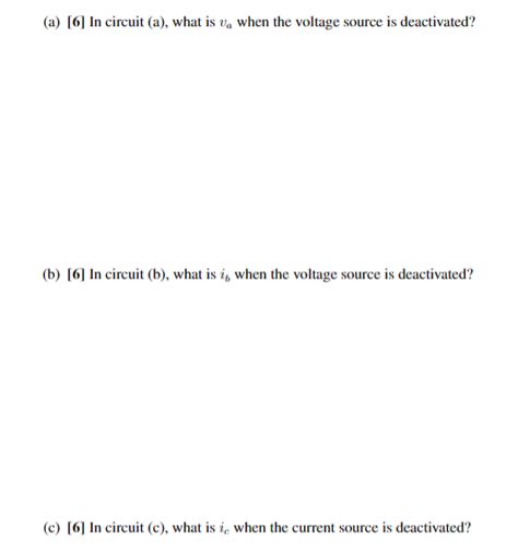 Solved A B C A In Circuit A What Is Va When Chegg Com