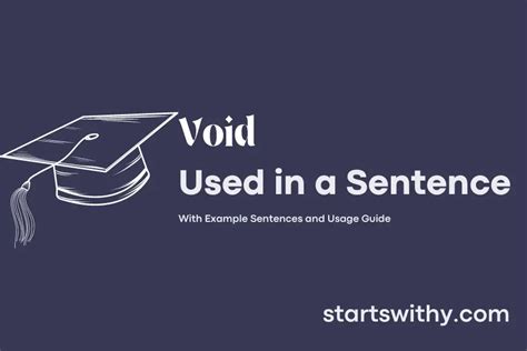 VOID In A Sentence Examples Ways To Use Void