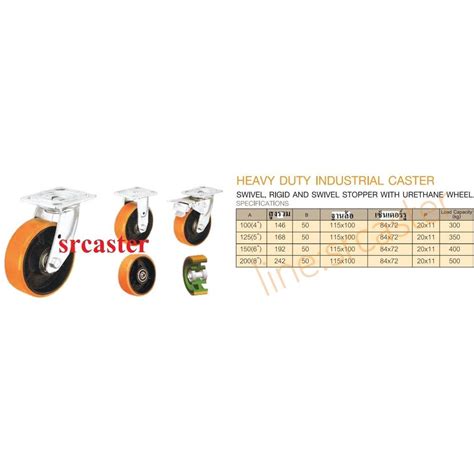 ล้อยูรีเทน 6นิ้ว ขาเชื่อม ล้องานหนัก ล้อรถเข็นยูรีเทนงานหนัก 400กก ลูก ล้อยูรีเทนงานหนัก