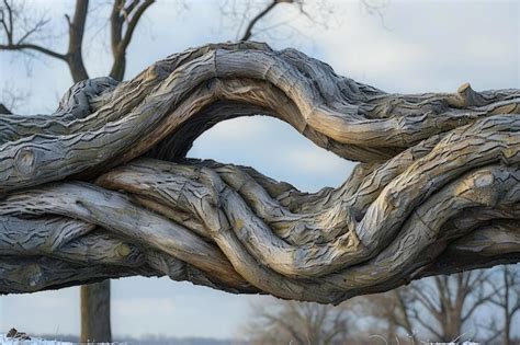 Premium Photo Tree Branches Intertwined In An Intricate And Asymmetrical Pattern