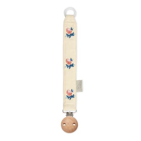 Embroidered Pacifier Holder Gots Berries