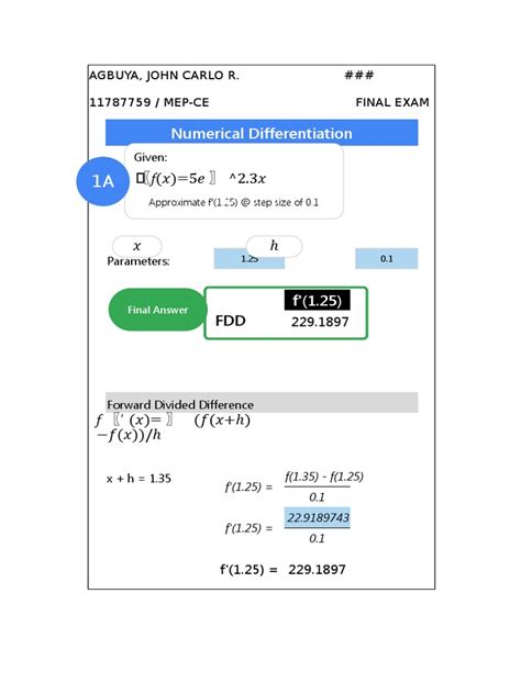 Numerical Methods Using Excel Download Free Pdf Science Software Subtraction