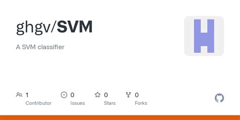 Github Ghgvsvm A Svm Classifier