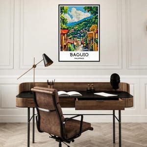 Baguio Travel Print Baguio City Poster Philippines Art Print