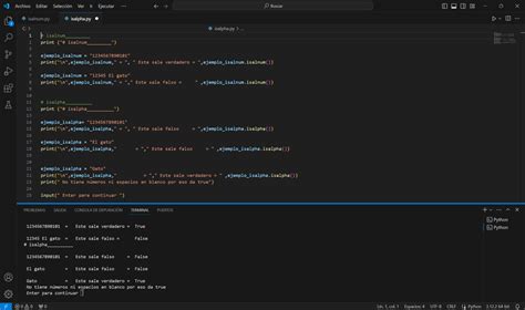 Isalnum E Isalpha En Python Blog De Daniel Y Mia