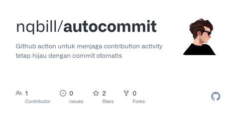 Github Nqbillautocommit Github Action Untuk Menjaga Contribution Activity Tetap Hijau Dengan