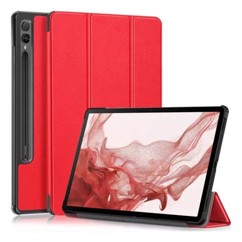 Capa Vermelha Inteligente Para Tablet Para Galaxy Tab S9 Parcelamento Sem Juros