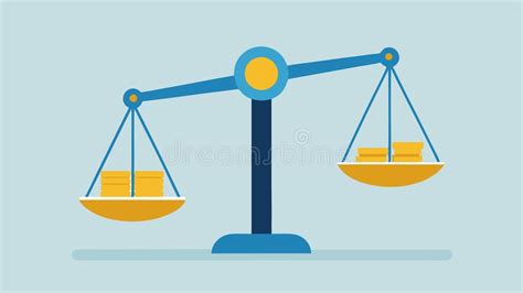 Scales Of Risk An Illustration Of A Balance Scale Where One Side Has A