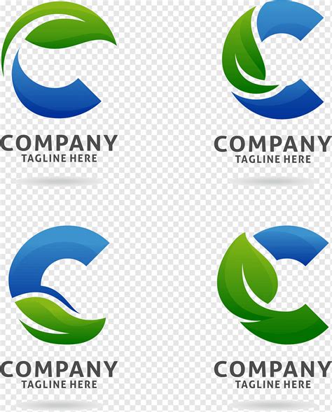 편지 C 잎 로고 Png Pngwing