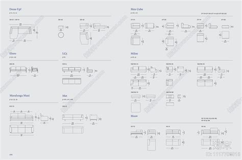 国外家居品牌cassina家具cad图块施工图下载【id 1117706016】 知末案例馆