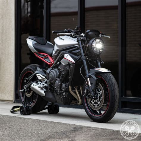 Street Triple Single Headlight Conversion Round 765 Tft • Motodemic