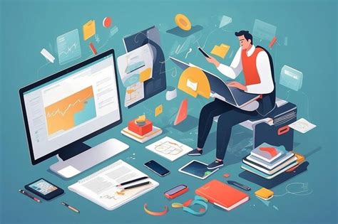 Premium Ai Image Multitasking Concept Illustration