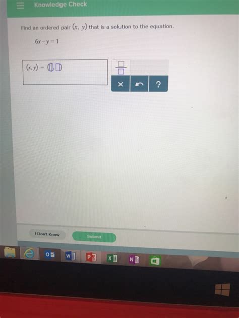 Solved Find An Ordered Pair X Y That Is A Solution To The