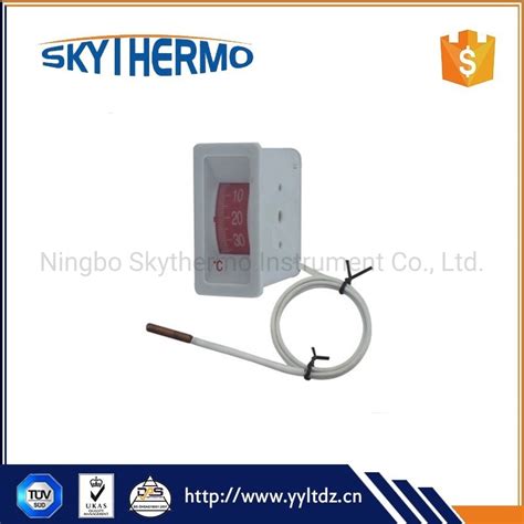 Industrial Plastic Square Remote Reading Capillary Thermometer For
