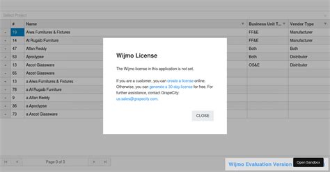 Wijmo React Forked Codesandbox