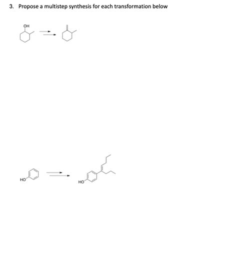 solved 3 propose a multistep synthesis for each