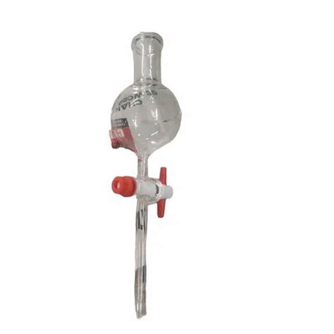 Borosilicate Glass Separating Funnel Round Bottom Flask Capacity 50ml Borosilicate Glass Separating Funnel Round Bottom Flask Capacity 50ml