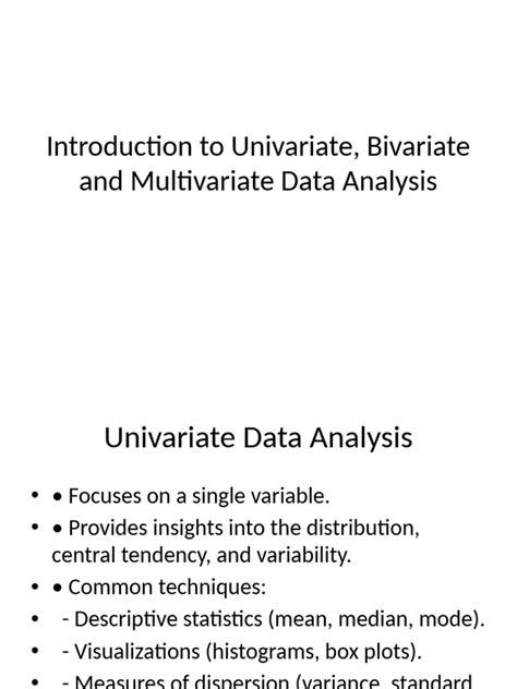 Bivariatemultivariateanalysiscreative Pdf