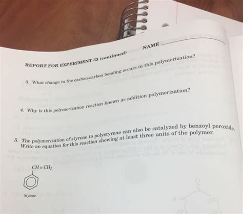solved name date section report for experiment 33 ri