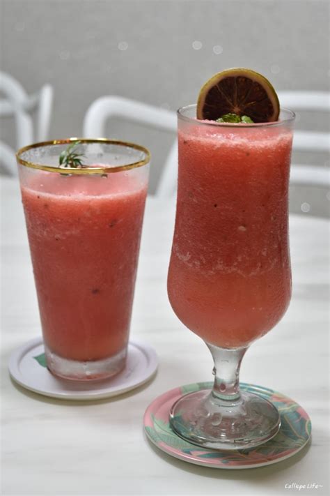 색도 고운 수박 스무디 간단하게 만들기~