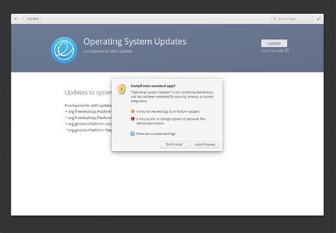 Os Updates Show Non Curated Warning · Issue 1107 · Elementaryappcenter · Github