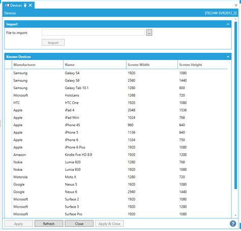 Device Configuration