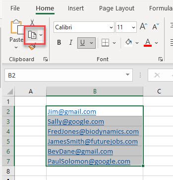 Copy Email Addresses From Excel Google Sheets To Outlook Automate Excel
