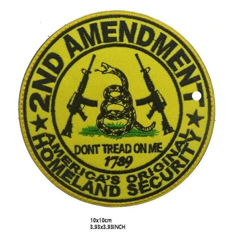 Military Tactical 2nd Amendment Dont Tread On Me Embroidered Velcro