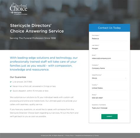 Stericycle Llt Group Chicago Website Design