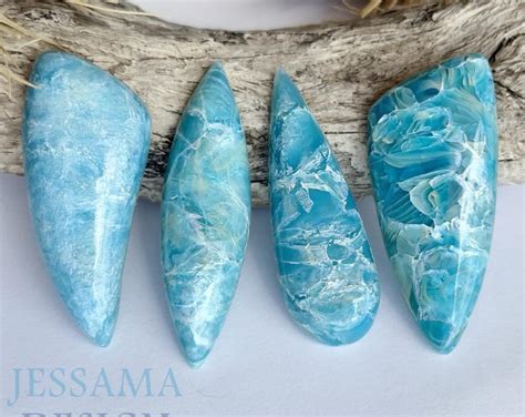 Imitation Aquamarine Polymer Clay Cabochons Etsy