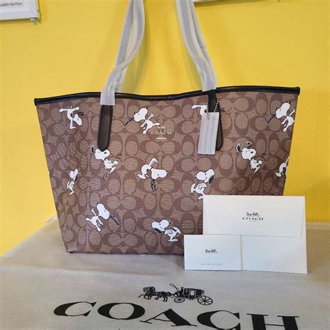 ★sale公式通販・直営店限定 【coach】トートバッグピーナッツコラボ