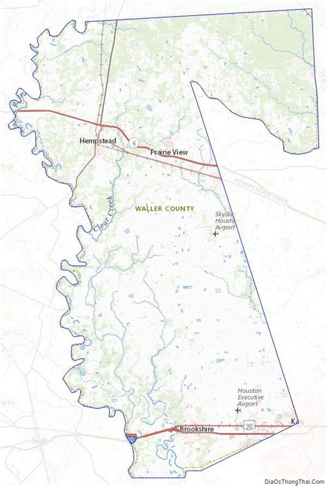 Map Of Waller County Texas Artofit