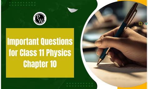 Important Questions For Class 11 Physics Chapter 10 Thermal Properties